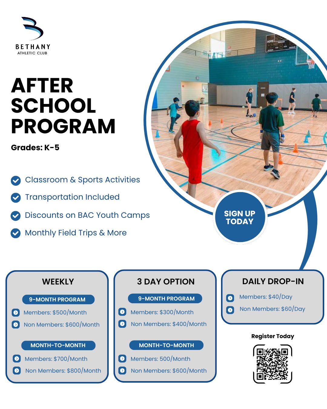 After School Programs at Bethany Athletic Club in Portland Oregon - Bethany Athletic Club