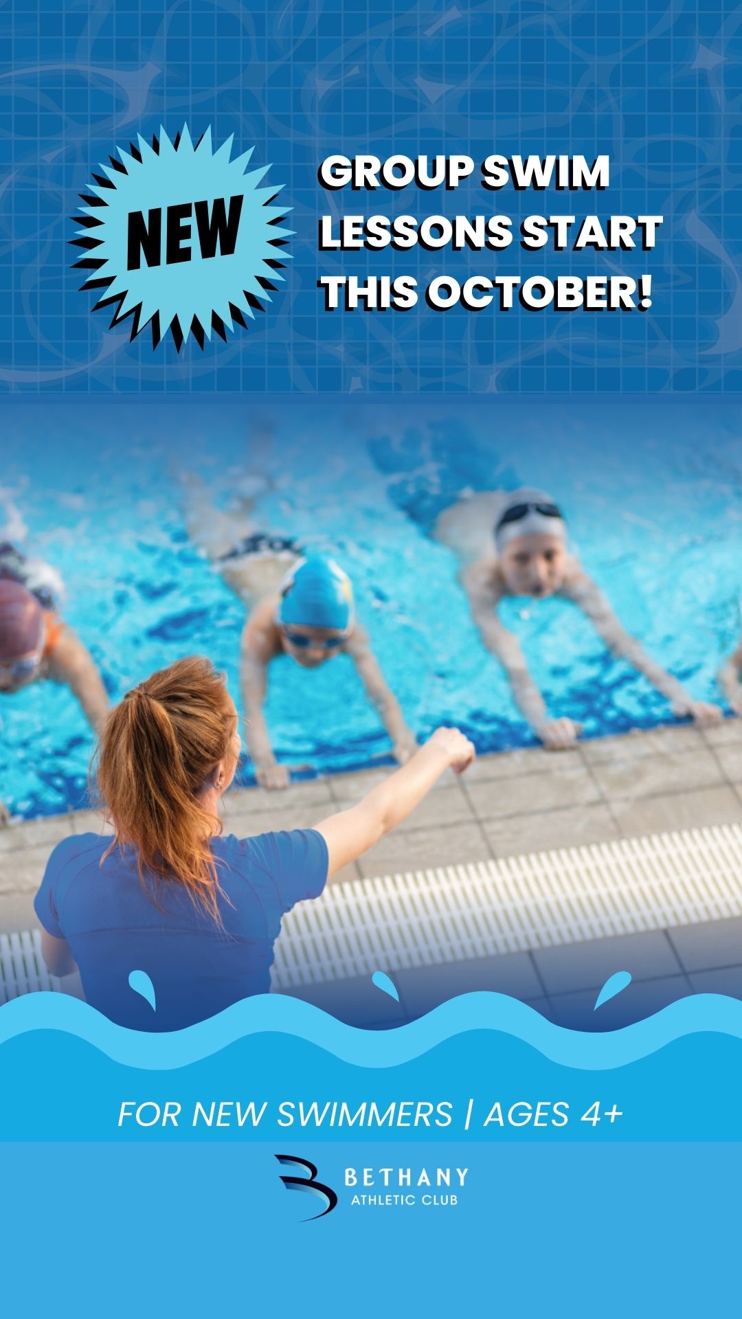 New Group Swim Lessons for New Swimmers - Bethany Athletic Club